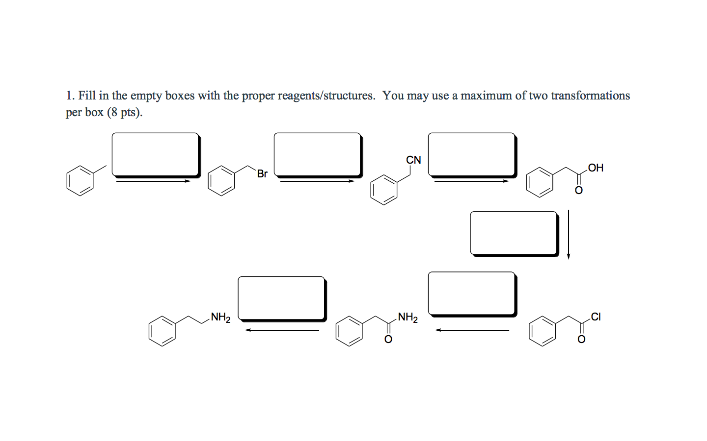 Solved Fill in the empty boxes with the proper | Chegg.com