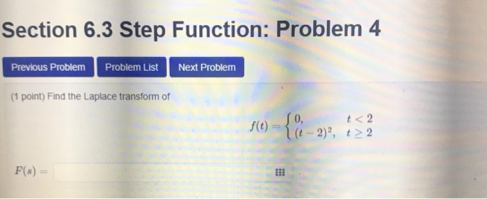 Solved Section 6 3 Step Function Problem 4 Previous Problem