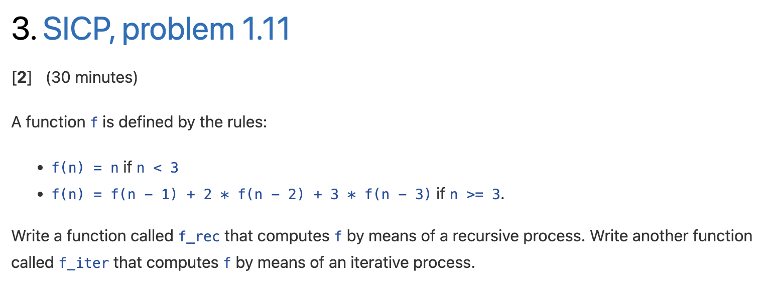 Solved A function f is defined by the rules: - f(n)=n if n