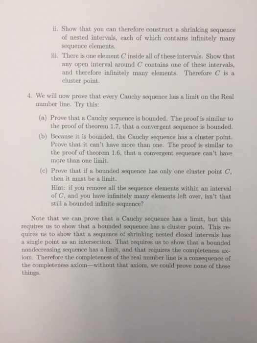 Solved 1. Suppose we have a sequence ( with ai 2 r. and we | Chegg.com