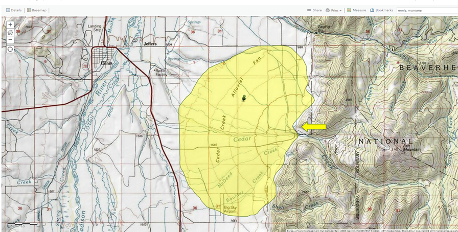 Calculate the area of the alluvial fan using the | Chegg.com
