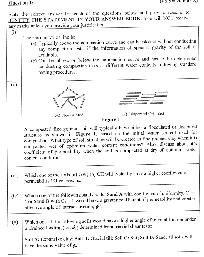 Solved Question 1: State the correct answer for each of the | Chegg.com