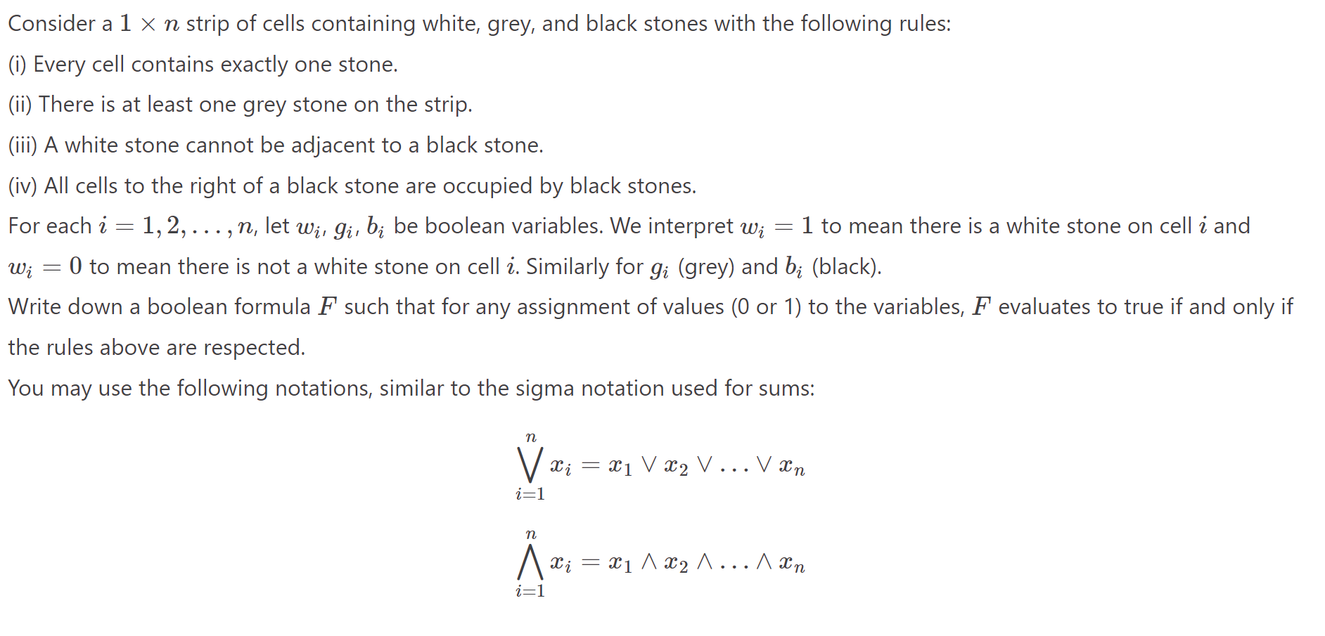 Solved Solve the following algorithm/satisfiability problem | Chegg.com