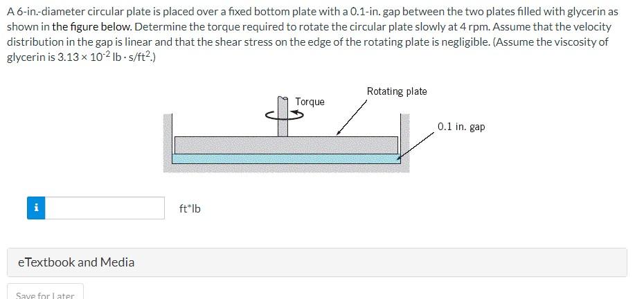 Solved A 6-in-diameter circular plate is placed over a fixed | Chegg.com
