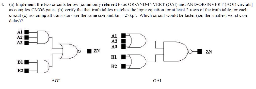 Solved 4. (a) Implement the two circuits below [commonly | Chegg.com