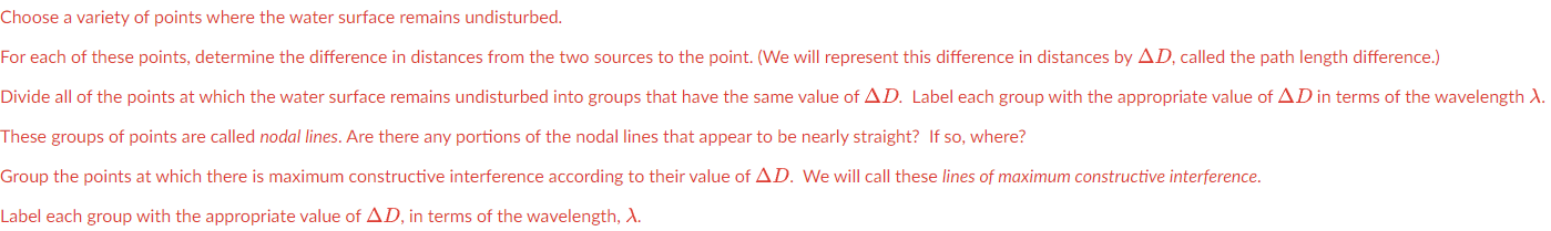 Choose a variety of points where the water | Chegg.com