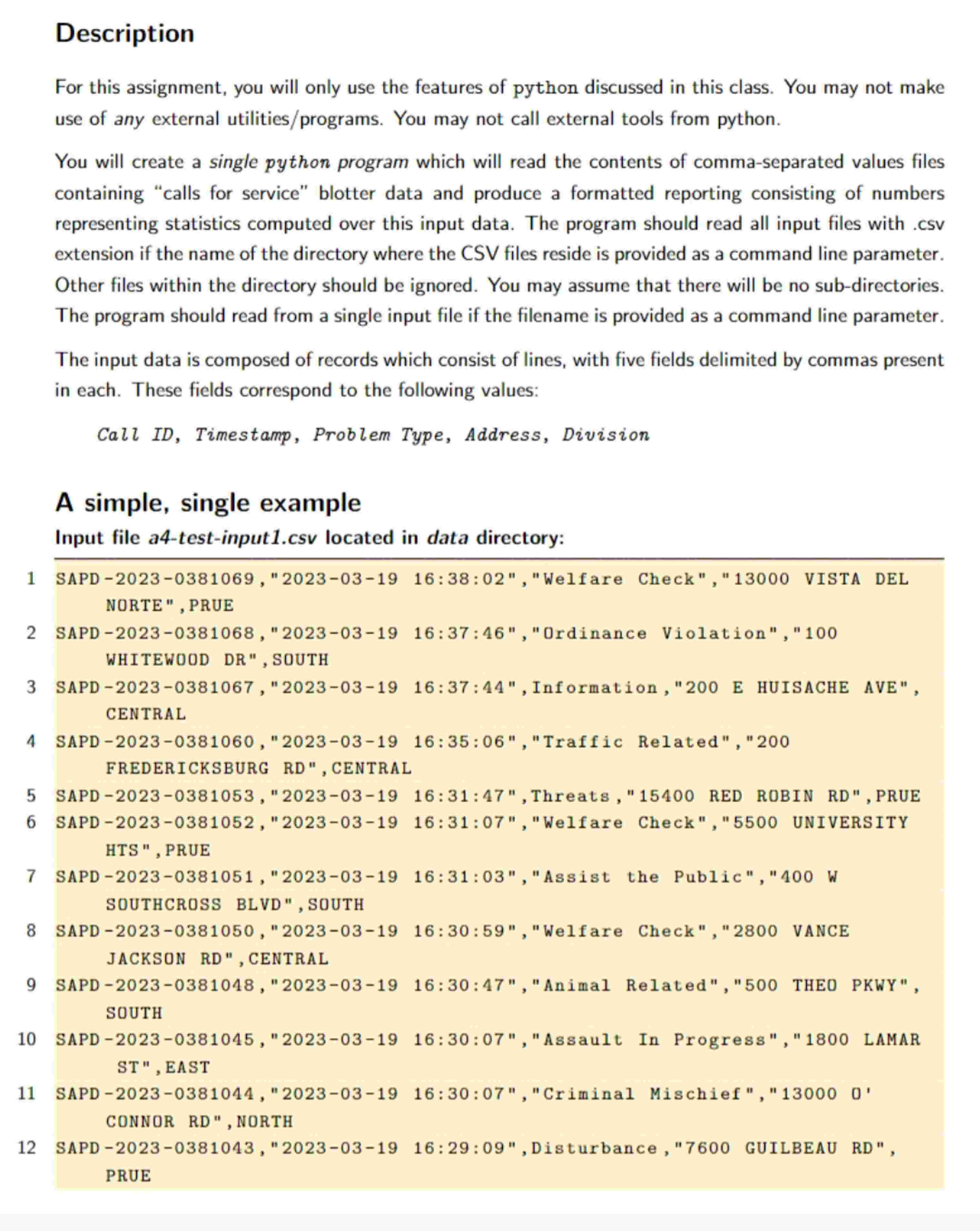 Solved Systems programming using python 3 ﻿so do not use | Chegg.com