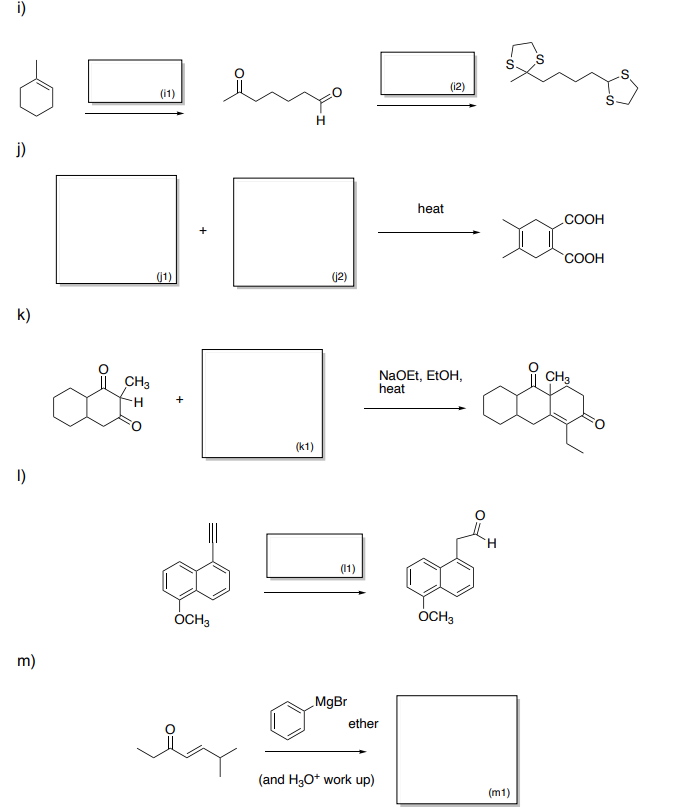 Solved Q-2. Provide the reagent(s) and/or the structure of | Chegg.com