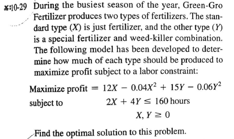 Solved 10-29 During the busiest season of the year, | Chegg.com