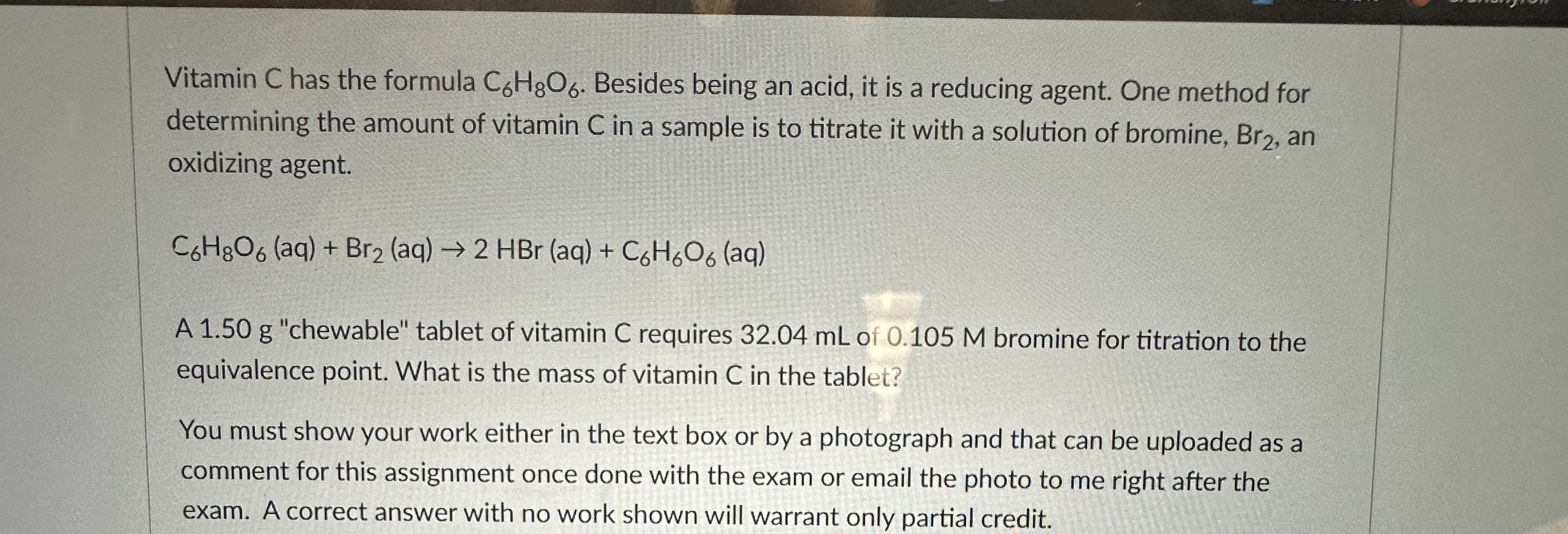 Solved Vitamin C has the formula C6H8O6. Besides being an | Chegg.com