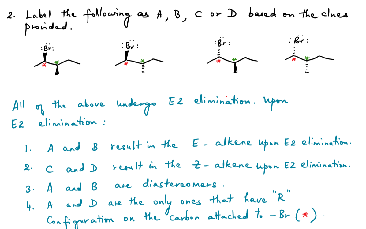 Solved 2. Label the following as A, B, C or D based on the | Chegg.com