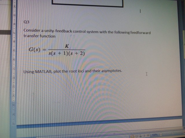 Solved Q3 Consider a unity-feedback control system with the | Chegg.com