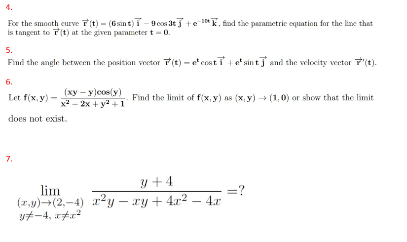 Solved For the smooth curve r(t)=(6sint)i−9cos3tj+e−10tk, | Chegg.com