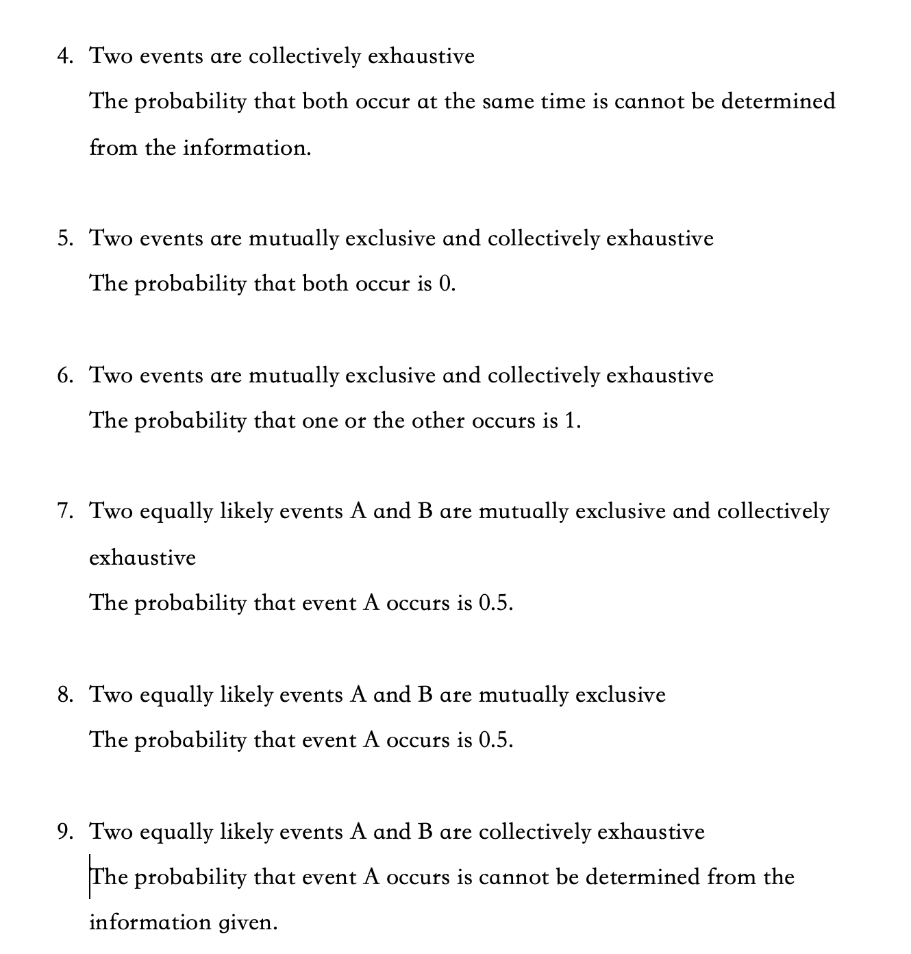 Solved Two events are collectively exhaustiveThe probability | Chegg.com