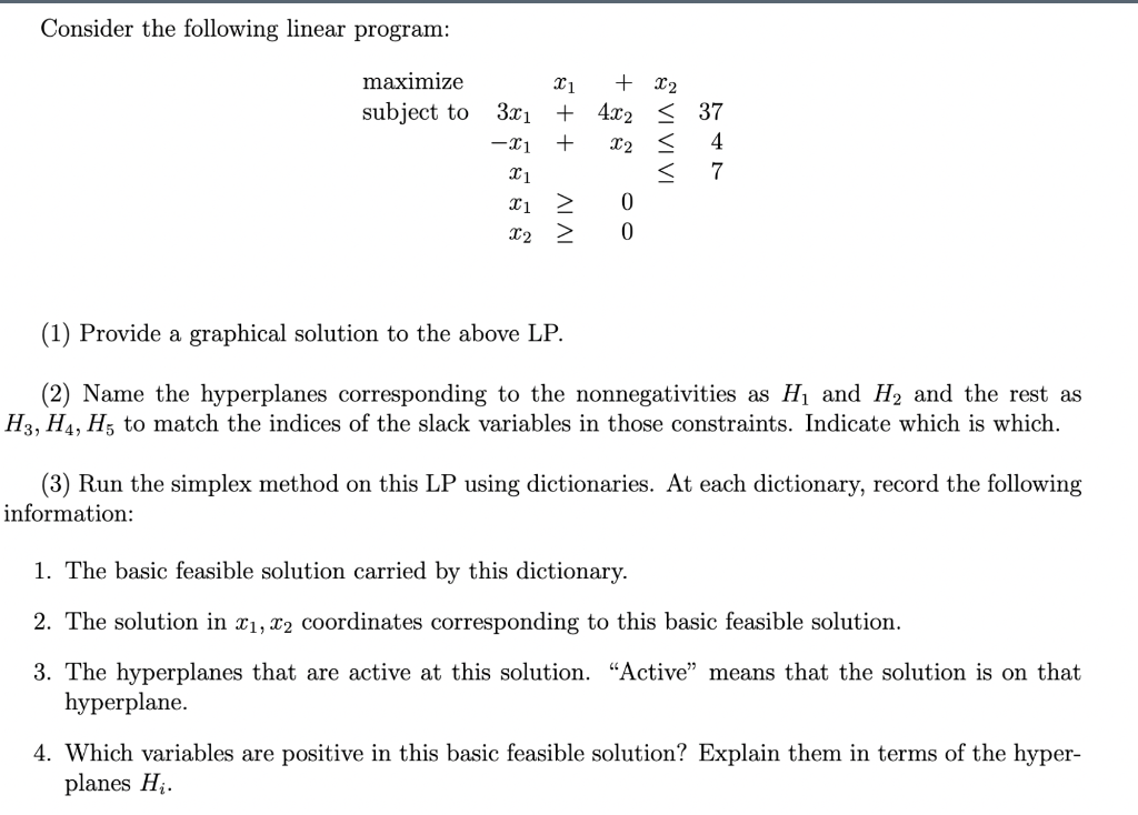 Solved Consider the following linear program: maximize | Chegg.com