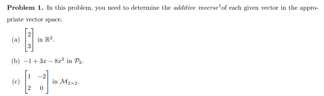 Solved Problem 1. In this problem, you need to determine the | Chegg.com