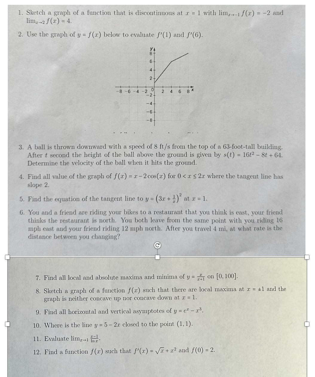 Can Someone help me solve these problems and show | Chegg.com