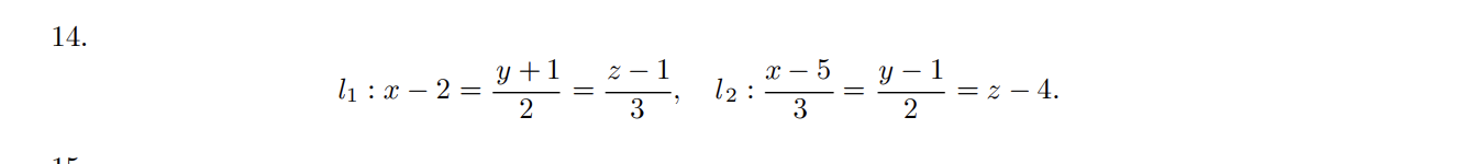 Solved Determine whether the lines l1 and l2 are parallel, | Chegg.com