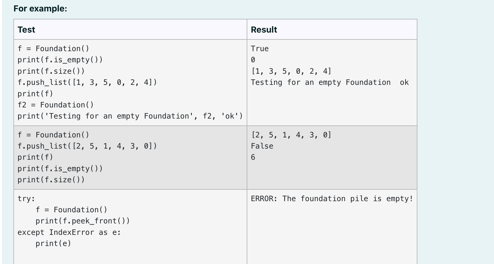 Solved Define a class named Foundation which represents the | Chegg.com