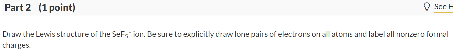 Solved Dissolving NaF in selenium tetrafluoride (SeF4) | Chegg.com