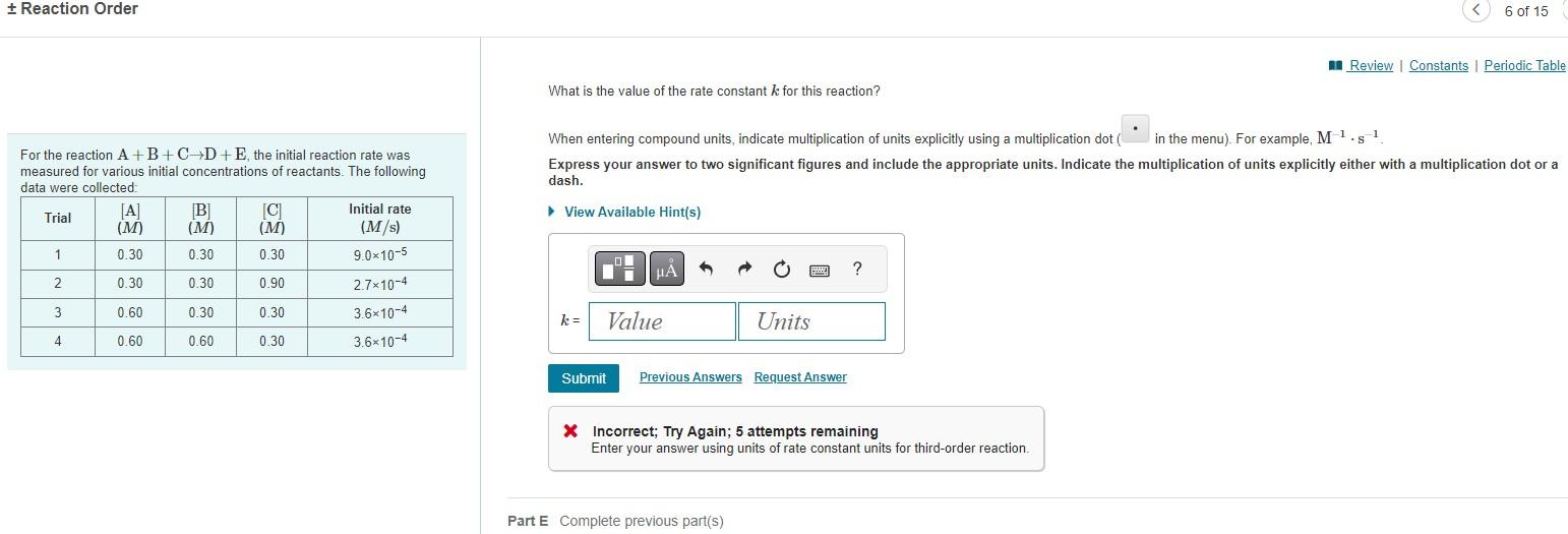Solved When entering compound units, indicate multiplication | Chegg.com