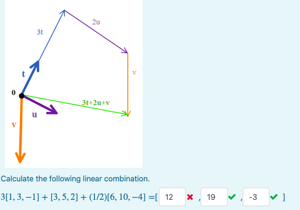 Solved Calculate the following linear combination. | Chegg.com