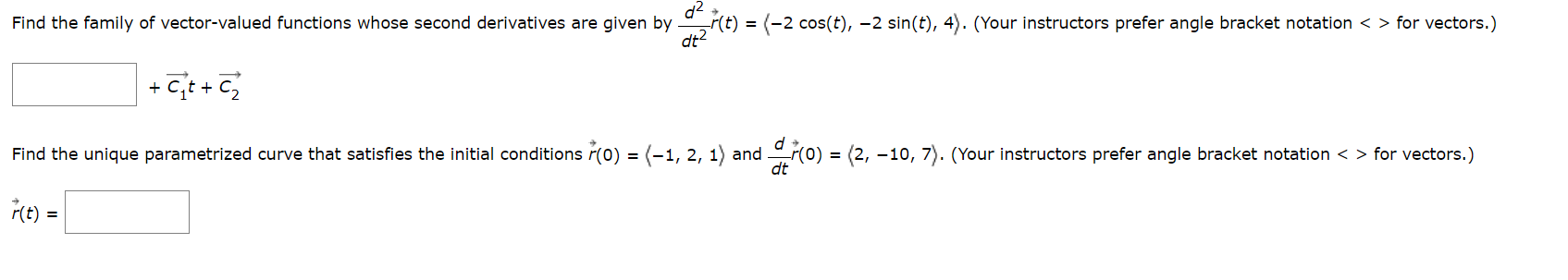 Solved Find the family of vector-valued functions whose | Chegg.com