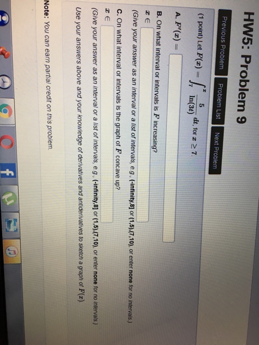 Solved HW5: Problem 9 Previous Problem Problem List Next | Chegg.com