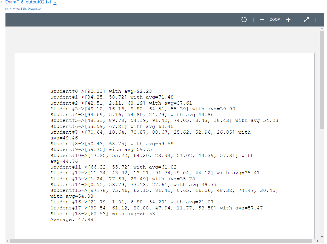 Solved Write A Java Class Scores Such That The Following 
