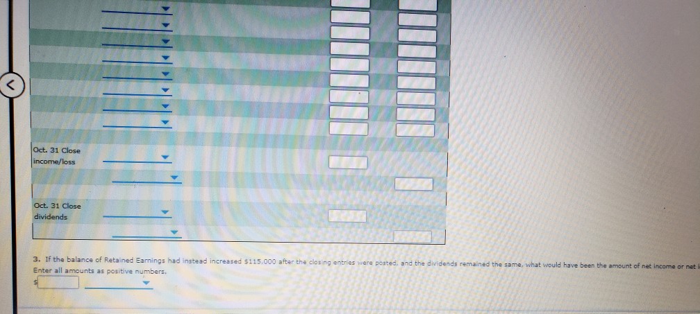 Solved The Coan Group For the Vear Ended October 31, 2018 | Chegg.com