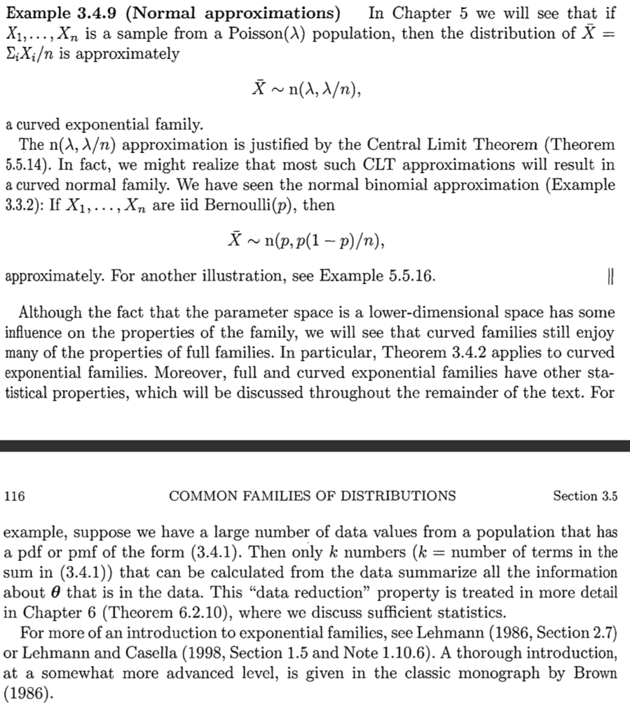 Solved Example 3.4.9 (Normal approximations) In Chapter 5 we | Chegg.com