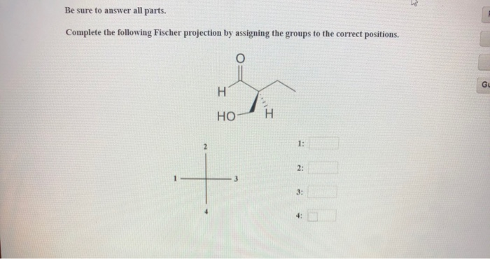 Solved Be sure to answer all parts Complete the following | Chegg.com