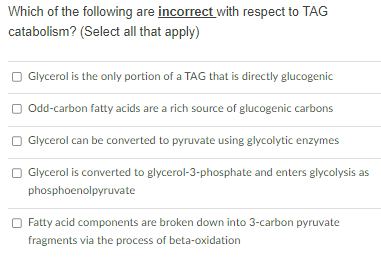 Solved Which of the following are incorrect with respect to | Chegg.com