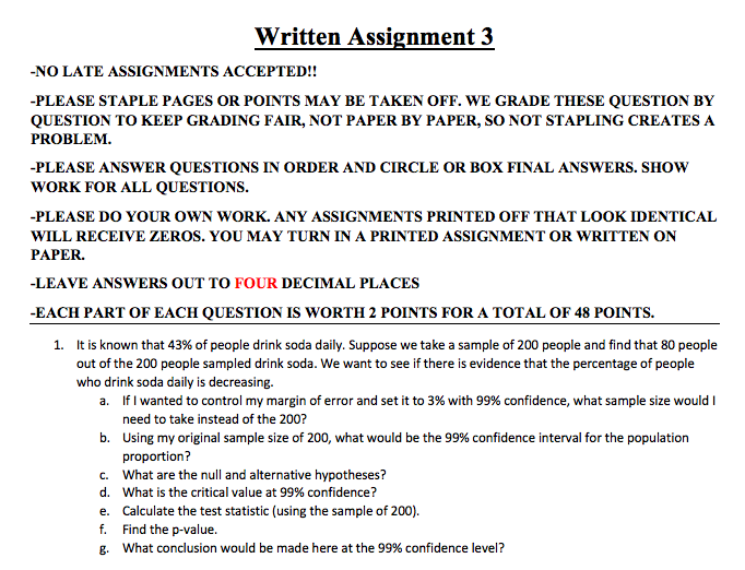 Solved Written Assignment 3 NO LATE ASSIGNMENTS ACCEPTED!! | Chegg.com