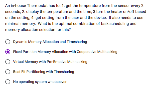 Solved An in-house Thermostat has to: 1 . get the | Chegg.com