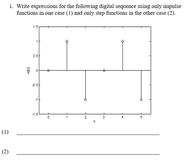 Solved 1 Write Expressions For The Following Digital