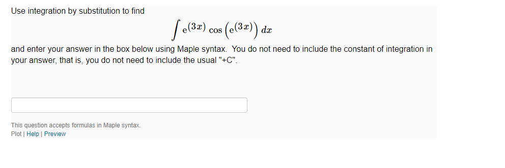Solved Use integration by substitution to find | Chegg.com