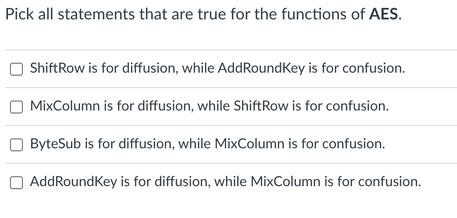 Solved Pick all statements that are true for the functions | Chegg.com
