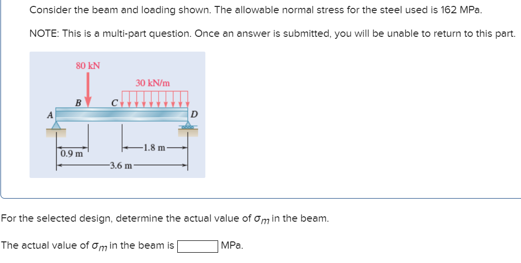 Solved Determine the section modulus and select the most | Chegg.com