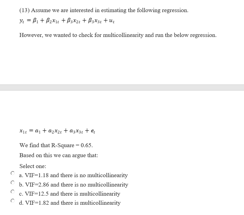 Solved (13) Assume we are interested in estimating the | Chegg.com