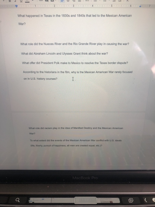 The Mexican American War 1840s