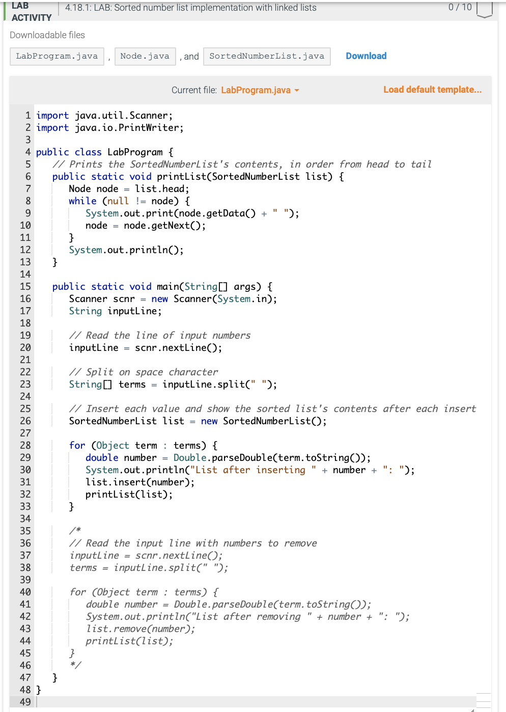 Solved I have to keep what is given and only allowed to put | Chegg.com