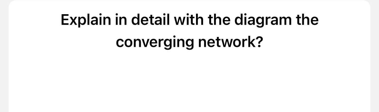 Solved Explain in detail with the diagram the converging | Chegg.com