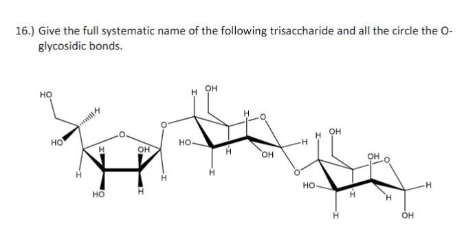 Solved 16.) Give the full systematic name of the following | Chegg.com