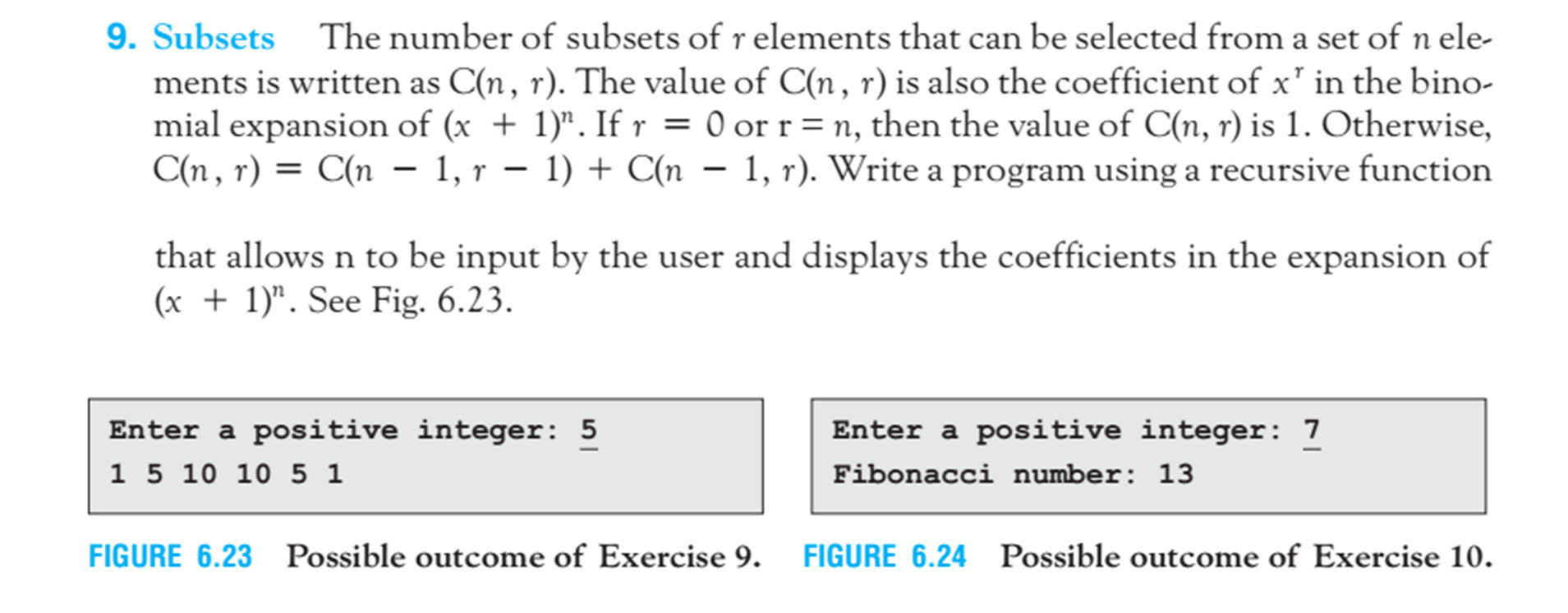 Solved 9. Subsets The number of subsets of r elements that | Chegg.com