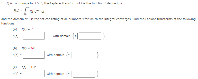 Solved If f(t) is continuous for t ≥ 0, the | Chegg.com