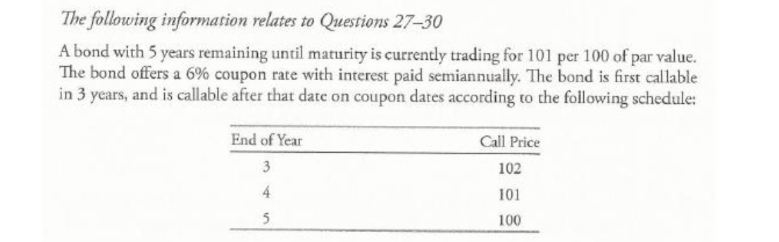 Solved The bond's annual yield-to-first call is closest | Chegg.com