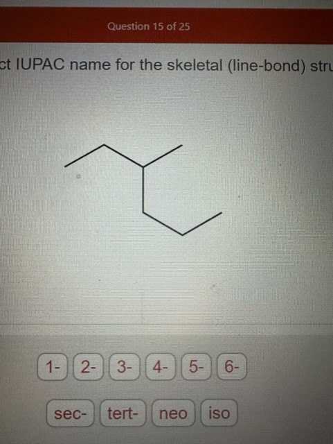 Solved t IUPAC name for the skeletal (line-bond) str | Chegg.com
