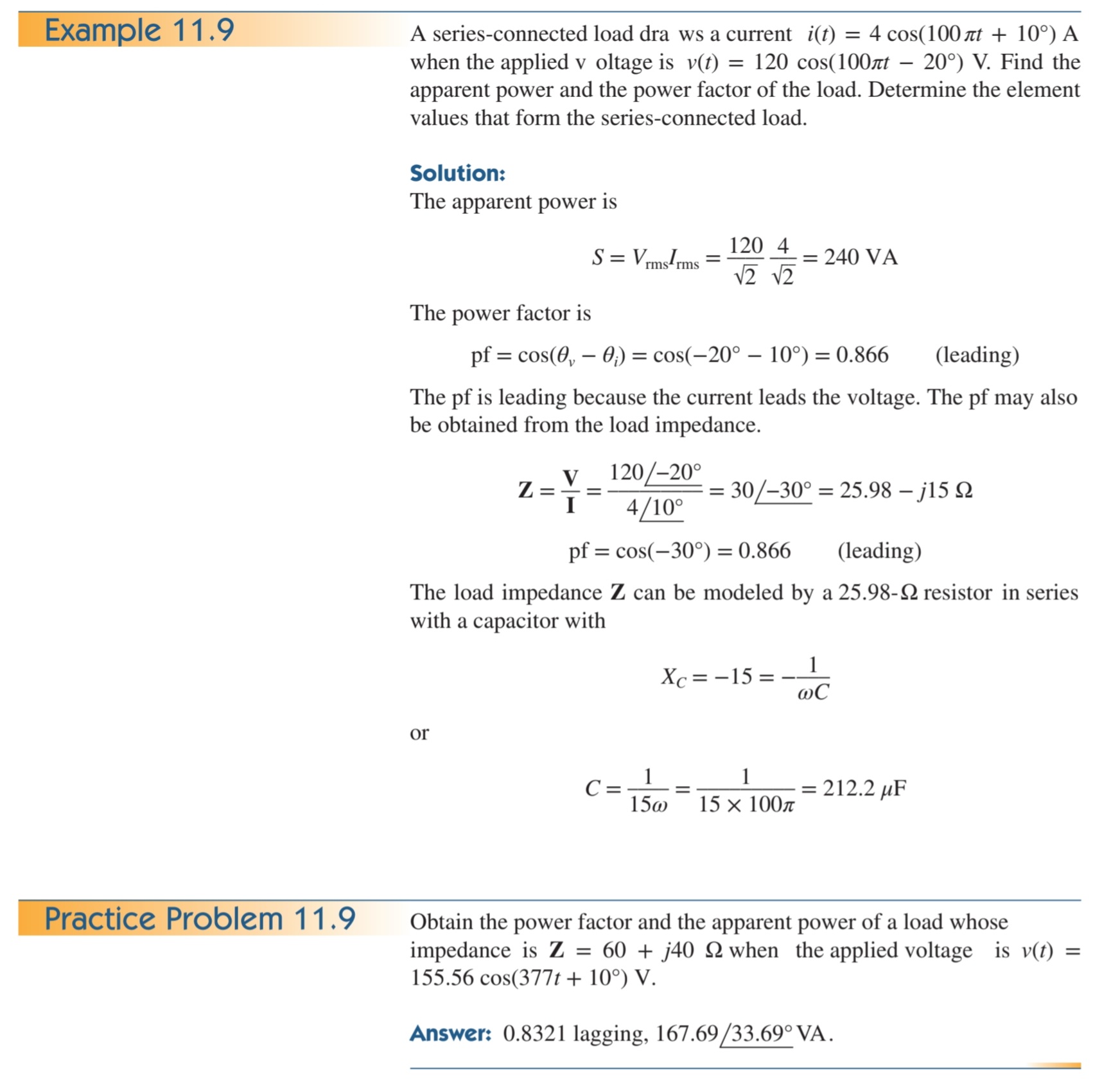Solved When do we use S = Vrms*Irms and when do we use S = | Chegg.com