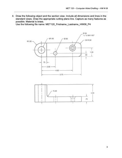 Use AutoCAD to create the following objects. Upload | Chegg.com